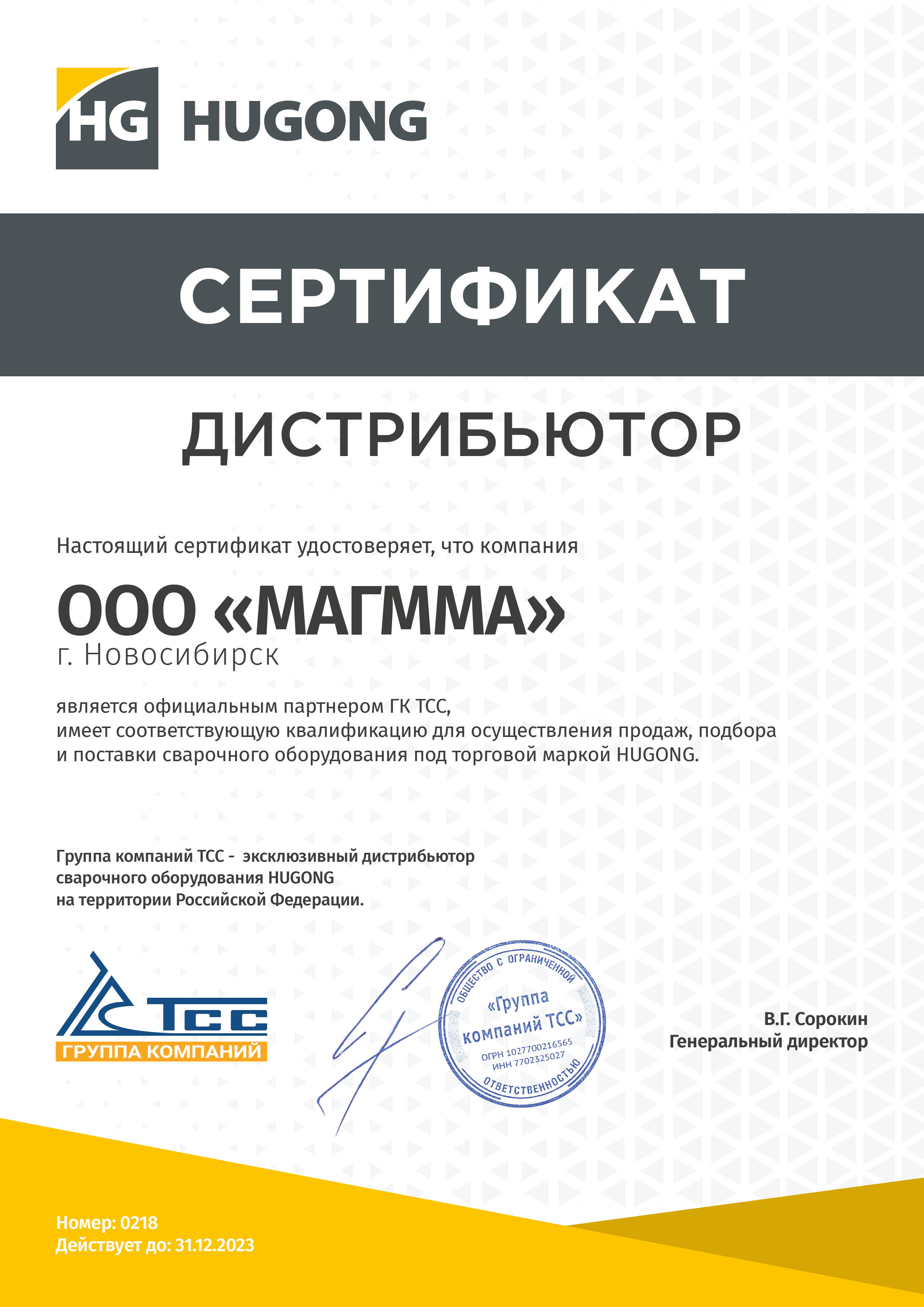 О компании MAGMMA