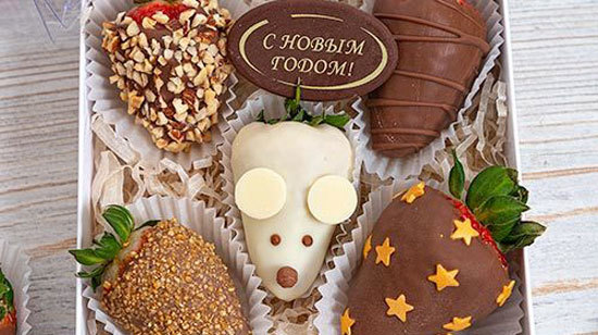 Оригинальные сладкие подарки для сотрудников к Новому году