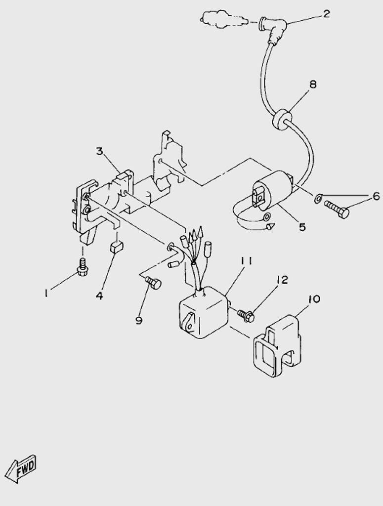 Запчасти электрической системы лодочных моторов T5 SE-PRO