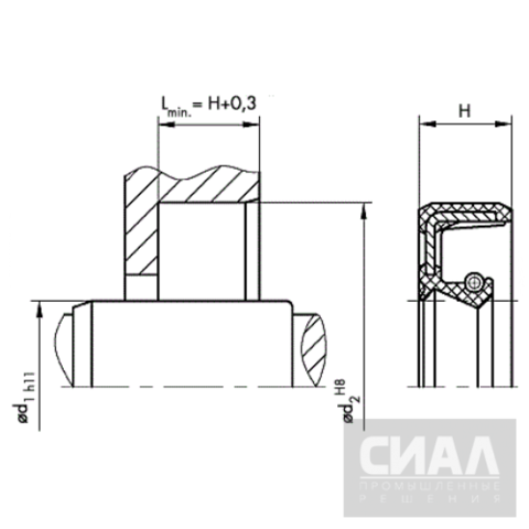 Манжеты армированные DIN 3760 | Заказать сальник DIN 3760 с доставкой ...