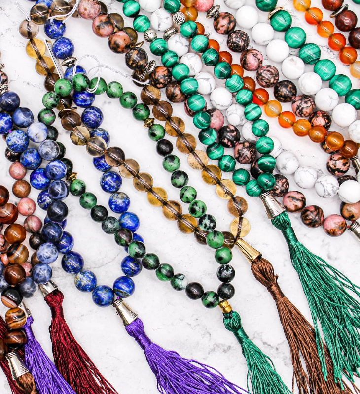 Купить четки 33 бусины из натурального камня | Урал-Минерал