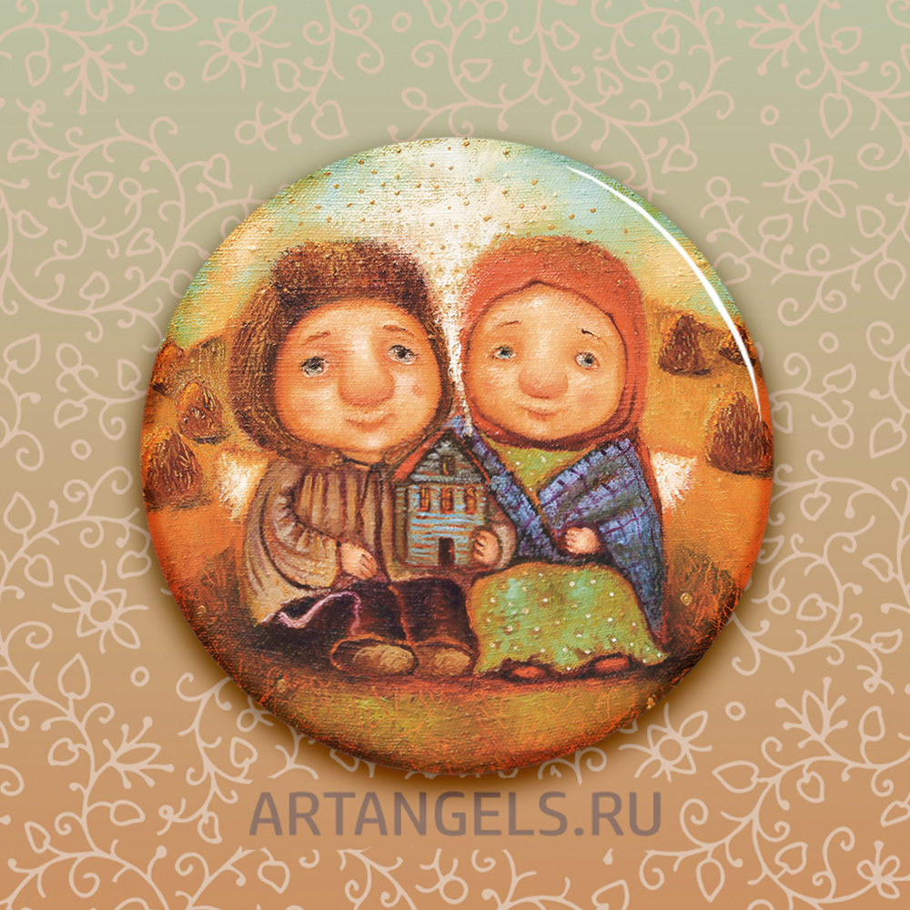"Добрые ангелы". В. Кудряшова. Значки – купить по лучшей цене | Artangels.ru