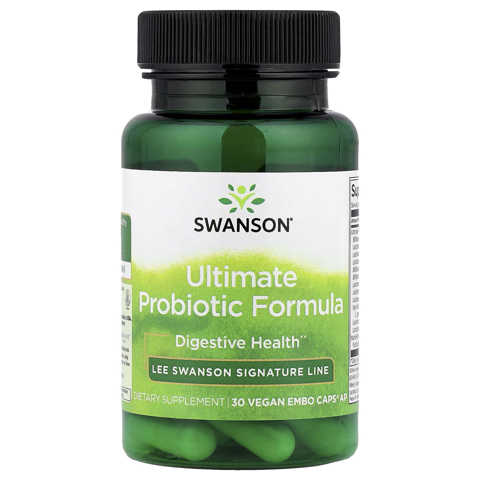 Swanson, Ultimate Probiotic Formula, 30 вегетарианских капсул Embo Ap ...