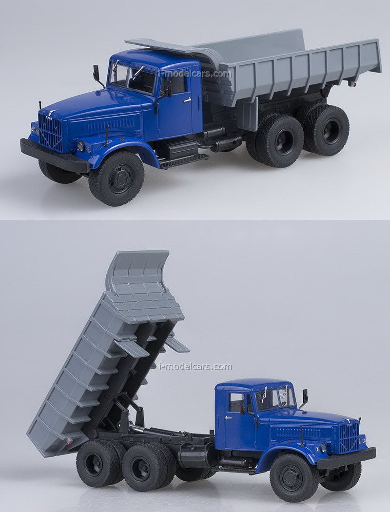 MODEL CARS KRAZ-256B1 dump truck 1:43 DeAgostini Auto Legends USSR ...