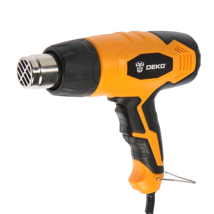 Фен технический DEKO HG2200W, 2200 Вт, 300/500 л/мин, 350/600 °С, 3 ...