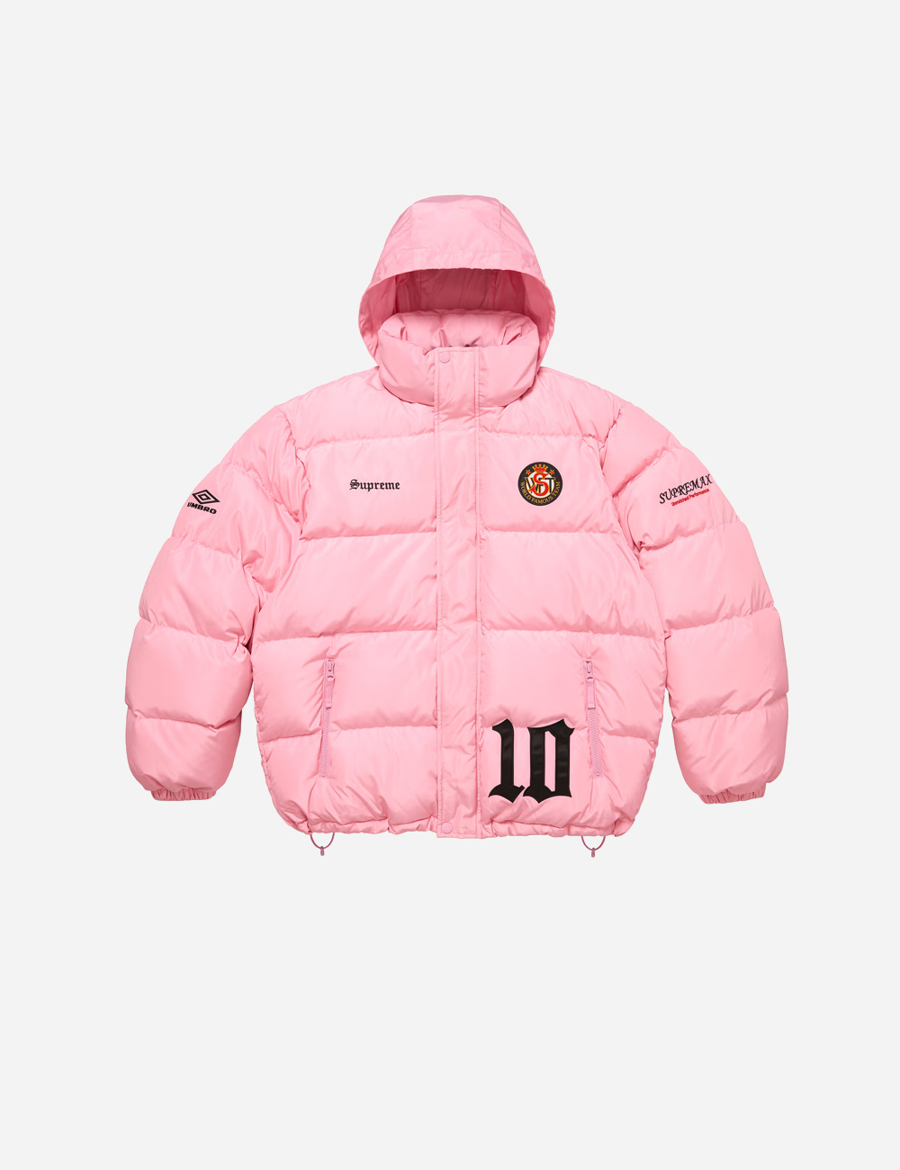 Supreme x Umbro Down Puffer Jacket Pink по самой выгодной цене