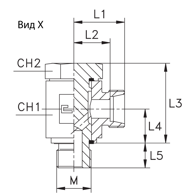 Соединение JE DL22 М26х1.5 (корпус) CAST, цена: 2 317 ₽. ООО «ВУДКО».