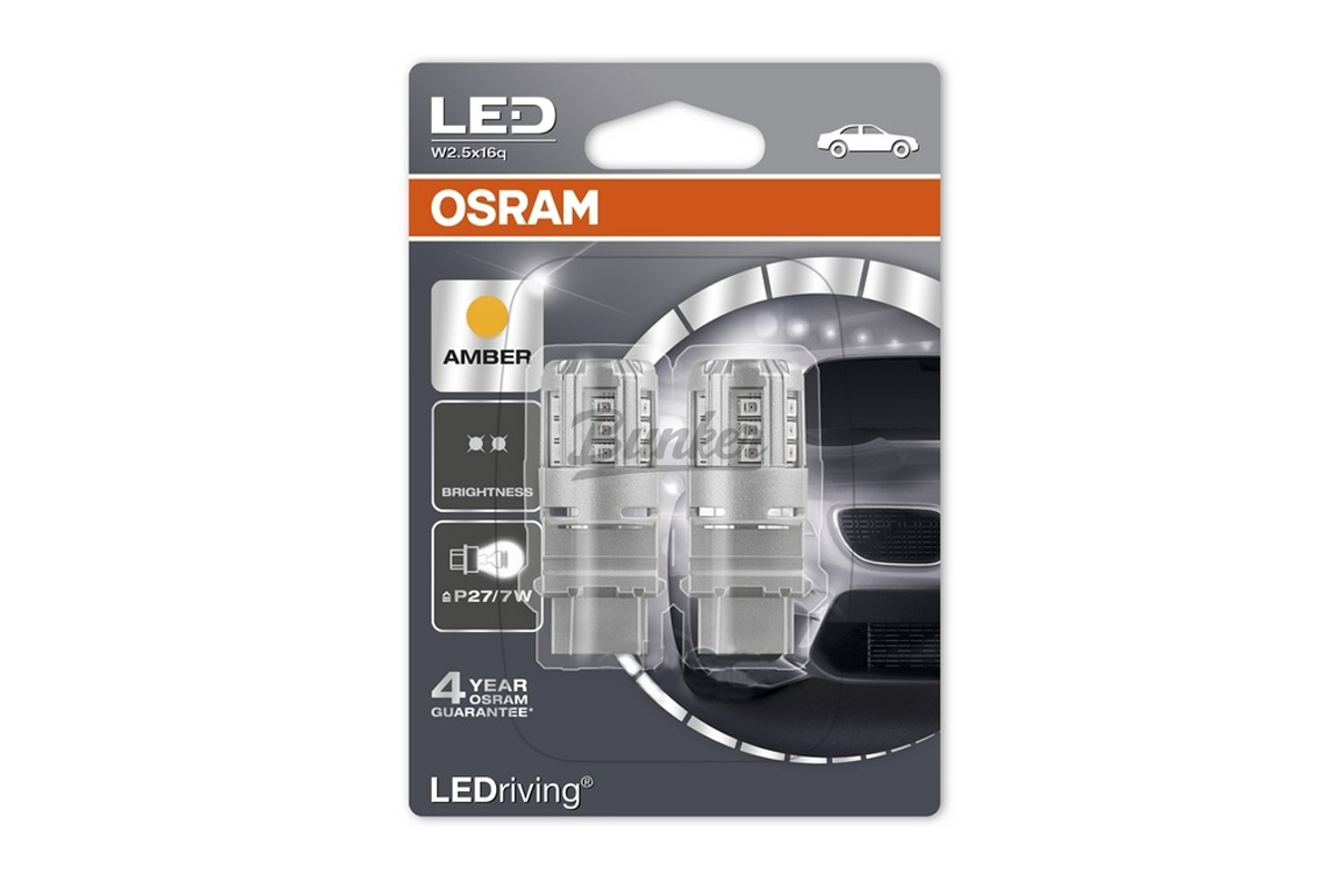 Комплект ламп Osram P27/7W(S8W) 12V 1W W2.5x16q LEDRIVING купить