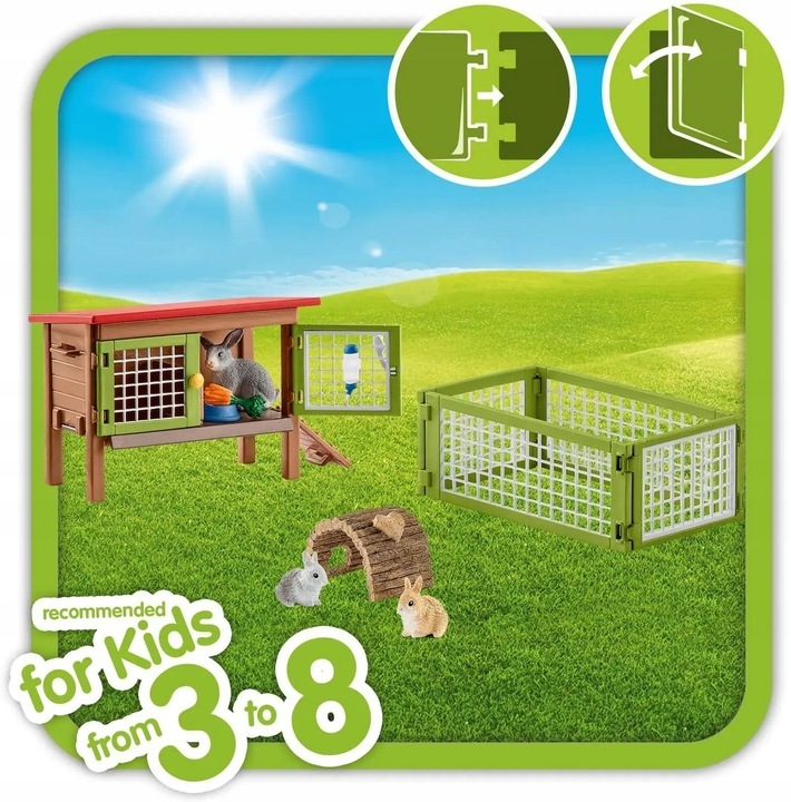 Фигурки Schleich Загон для кроликов 42420/животные/природа/ игрушки для ...