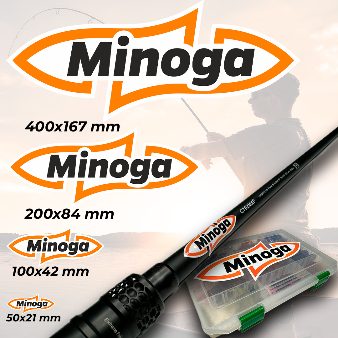 Наклейка MINOGA – купить за 5 ₽ | Minoga.ru
