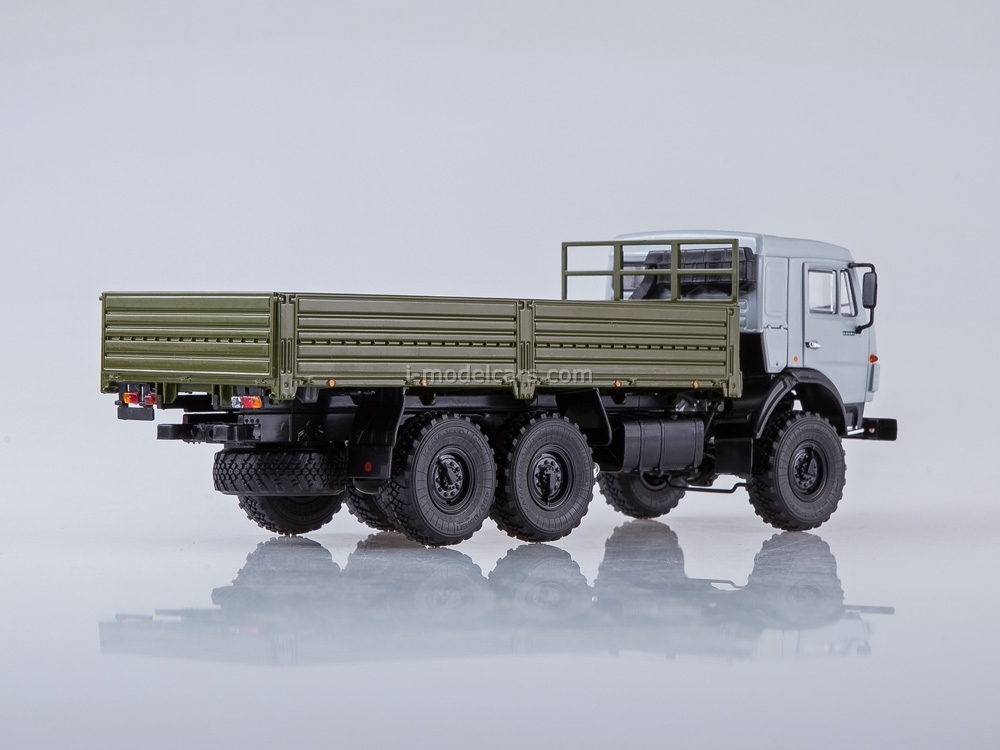 KAMAZ-53501 6x6 flatbed truck khaki-gray 1:43 PAO KAMAZ