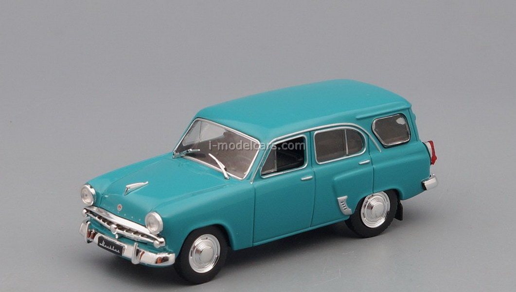 Moskvich-423 1958-1963 turquoise 1:43 DeAgostini Auto Legends USSR #265