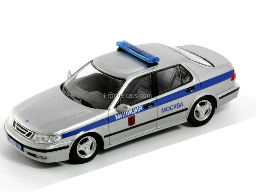 MODEL CARS SAAB 9-5 Police Moscow Russia 1:43 DeAgostini World's Police ...
