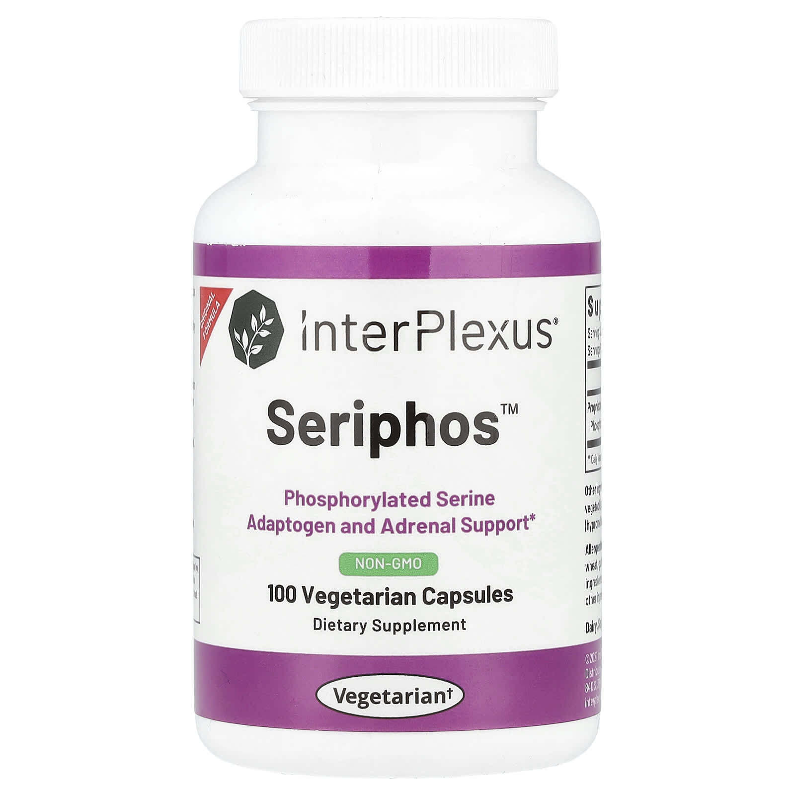 InterPlexus, Seriphos™, 100 вегетарианских капсул INP-25851 – купить за 6 555 ₽ | iHerb-Russia