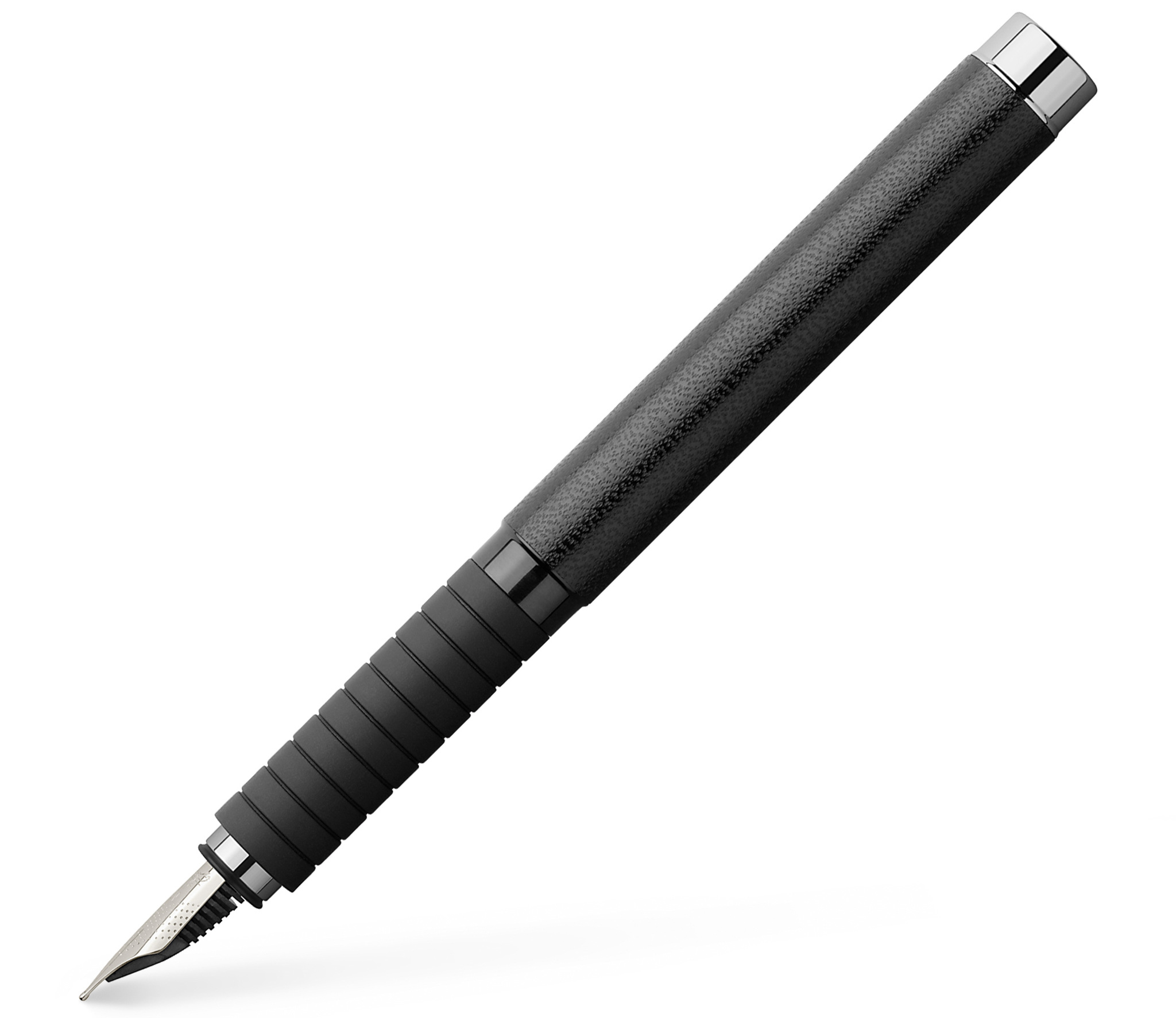 Перьевая ручка Faber-Castell Basic Black Leather перо M - купить по ...