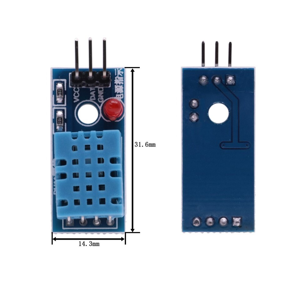 Модуль датчика температуры и влажности DHT11 для Arduino - описание ...