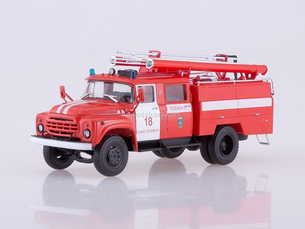 MODEL CARS ZIL-130 AC-40 St. Petersburg fire truck tanker 1:43 AutoHistory