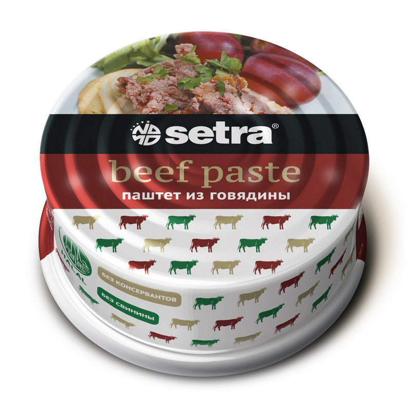 Паштет Setra из говядины 100 г – купить за 215 руб | Pragmatic.ru