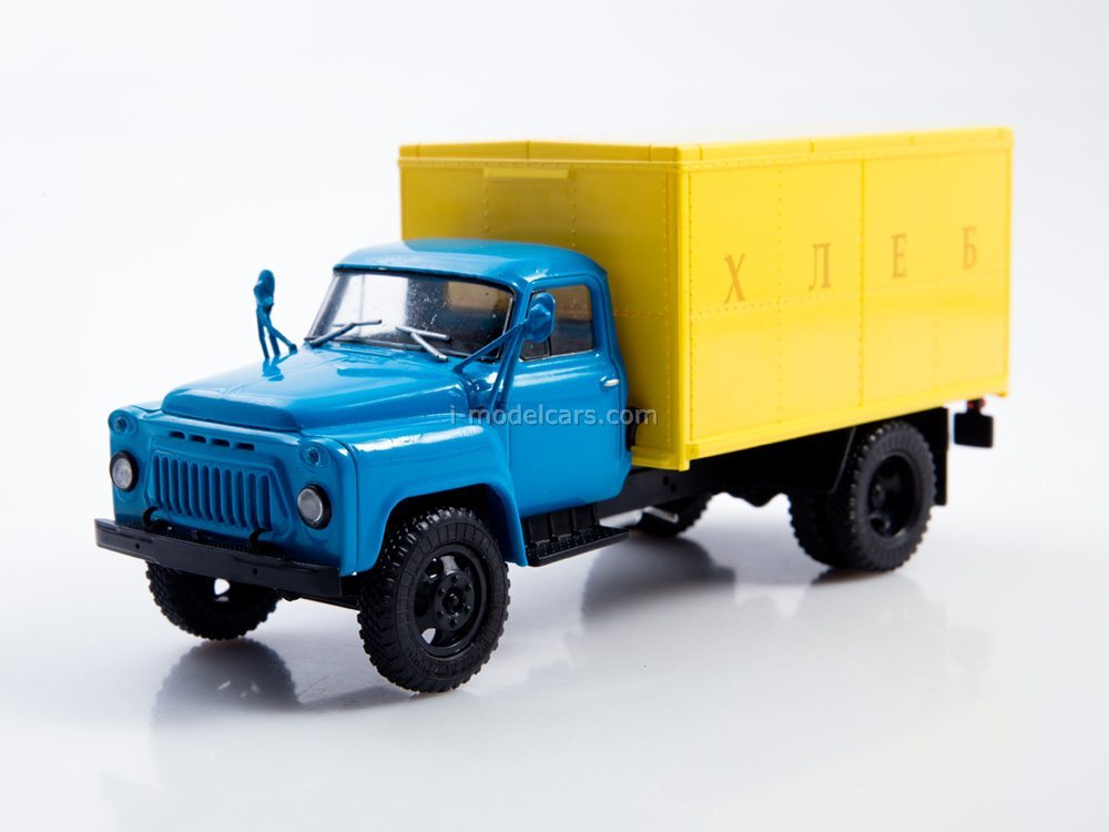 GAZ-52-01 GZSA-3704 van Bread blue-yellow 1:43 Legendary trucks USSR #68