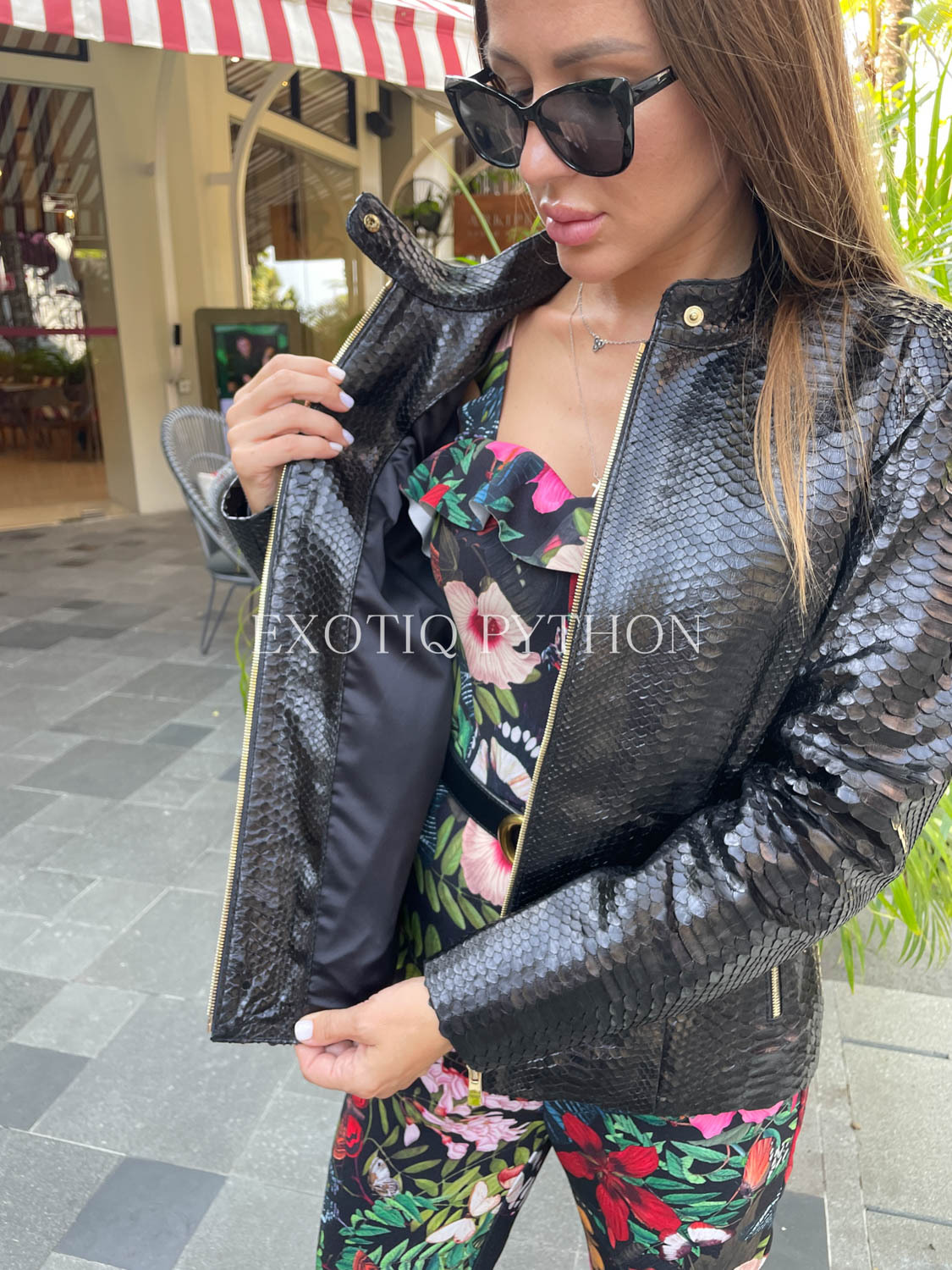 Куртка из кожи питона JT-108 - EXOTIQ PYTHON