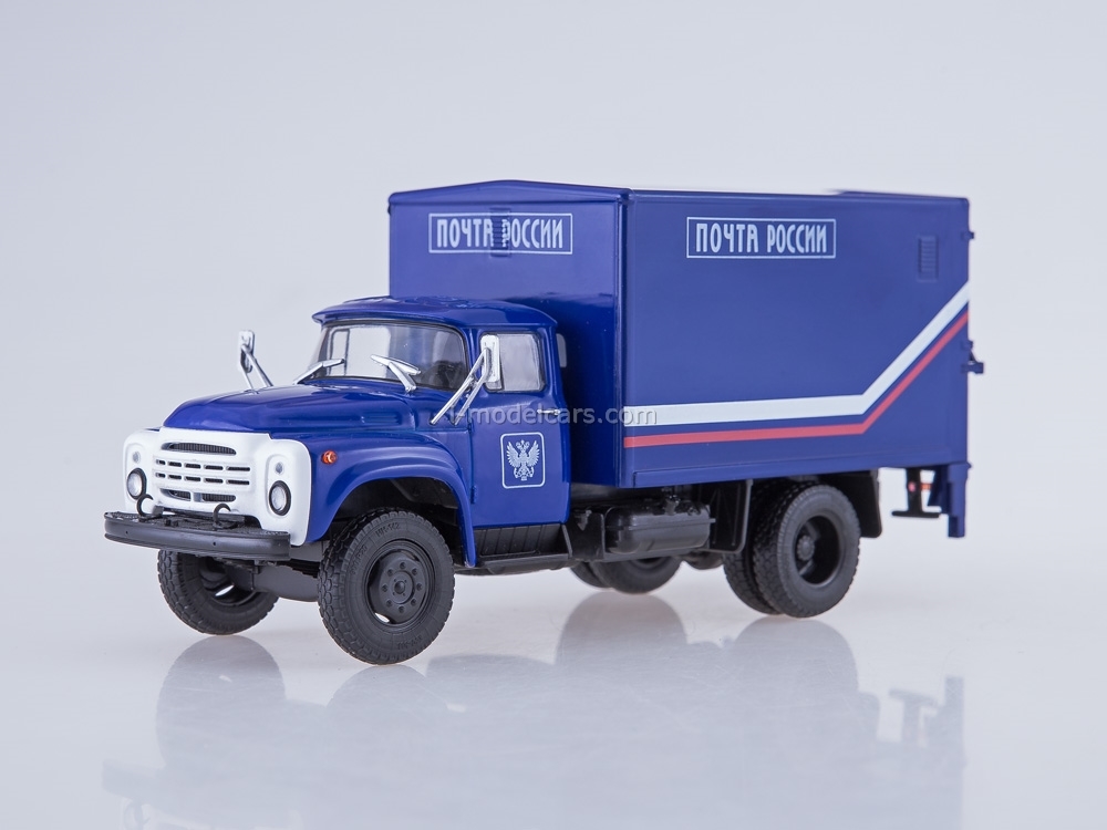 MODEL CARS ZIL-130 Van with a load-lifting board U-165 Russia Mail 1:43 ...