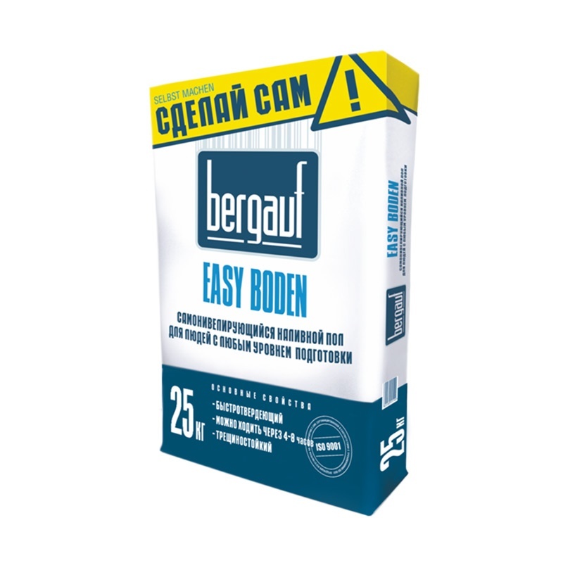 Самонивелирующийся наливной пол Bergauf Easy Boden, 25 кг - купить по ...