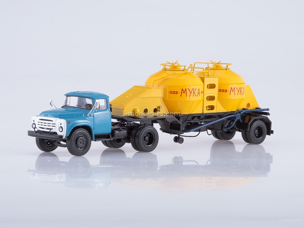 ZIL-130V1 with semitrailer flour carrier K4-AMG 1:43 Start Scale Models ...