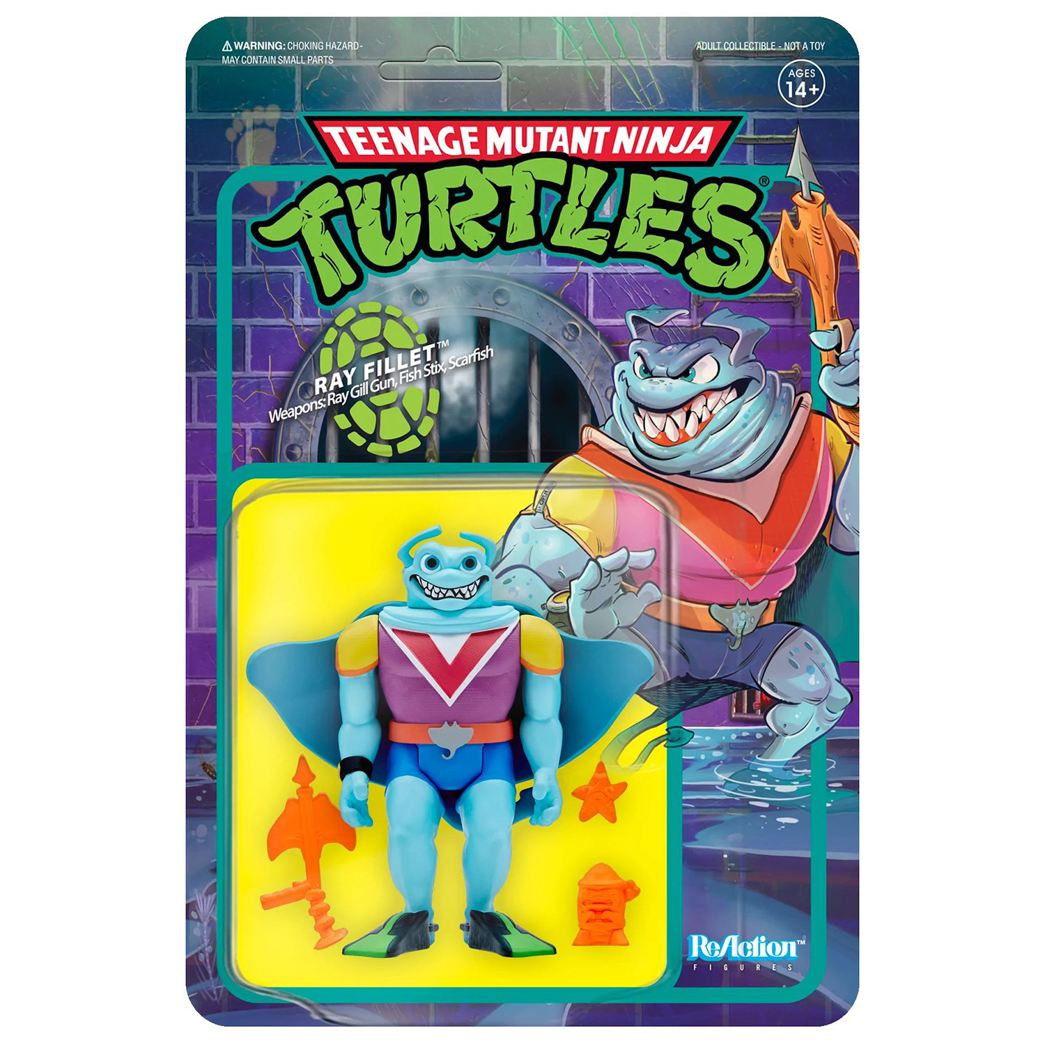 Фигурка Super7 TMNT: Ray Fillet – купить по выгодной цене | Интернет ...