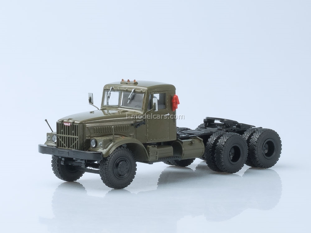 MODEL CARS KRAZ-258 truck-tractor khaki 1:43 AutoHistory