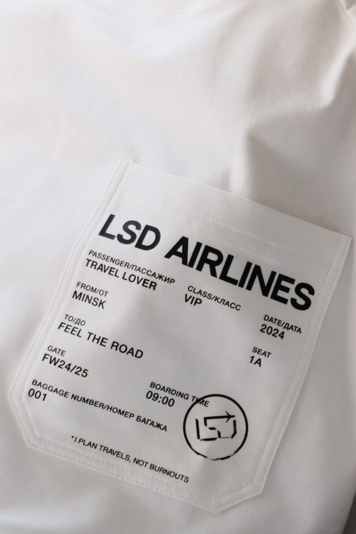 Лонгслив Ticket - купить с доставкой | LSD Clothing - бренд ...