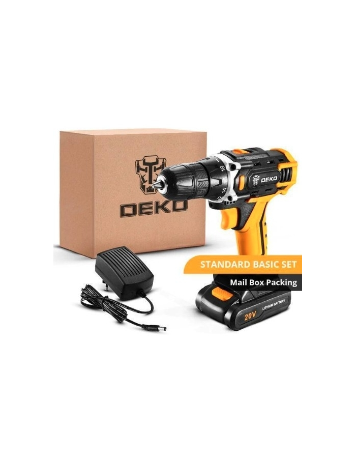 Аккумуляторная дрель-шуруповерт 20В Deko DKCD20FU-Li [063-4102 ...