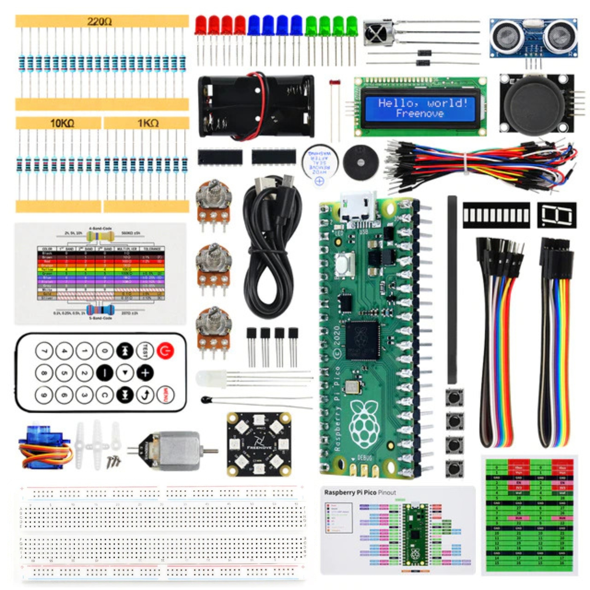 Набор для моделирования Raspberry (9V-Maximum Kit) на Raspberry Pi Pico ...