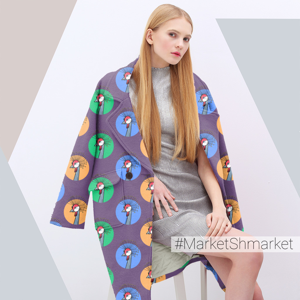 Ткани Королевский журавль - закажи на #MarketShmarket.com любая ткань с ...