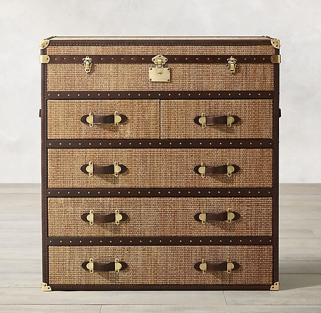 Купить купить Комод-сундук Mayfair Rattan с 5 выдвижными ящиками и с ...
