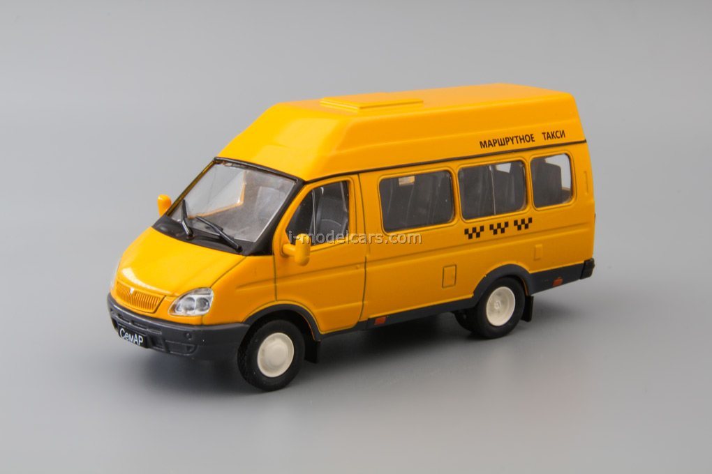 GAZ-322133 Gazelle SemAR-3234 Route taxi 1:43 DeAgostini Auto Legends ...