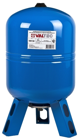 Мембранный бак для водоснабжения Valtec VAV 80 литров вертикальный (VT ...