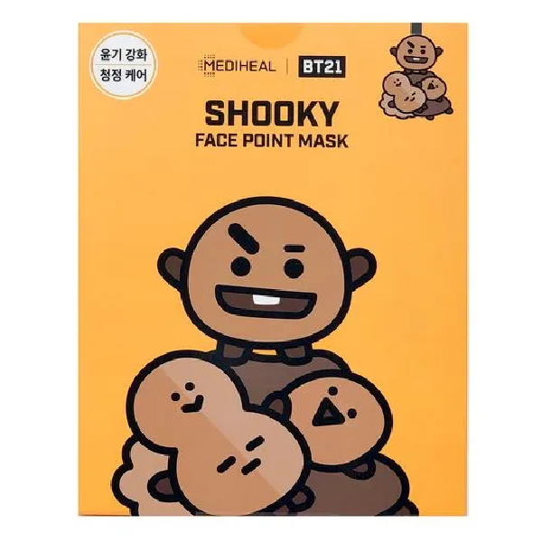 Тканевая маска-стикеры Mediheal BT21 Shooky Face Point Mask, 20 мл ...