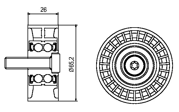 РОЛИК РЕМНЯ ПРИВОДНОГО GENTRA, COBALT (ПАРАЗИТНЫЙ) GMB– купить в ...