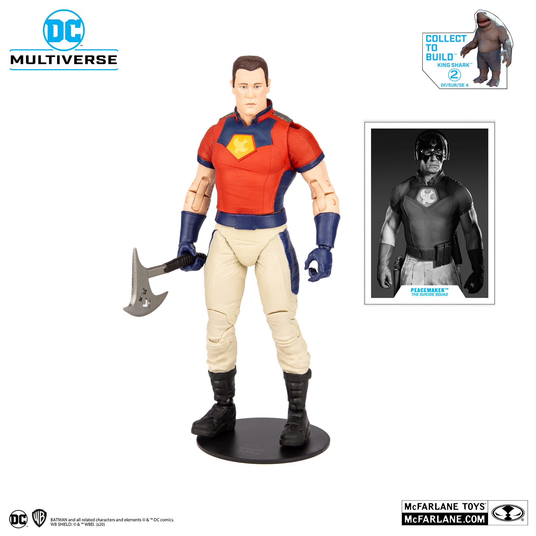 Фигурка McFarlane Toys DC: Peacemaker Unmasked (The Suicide Squad ...