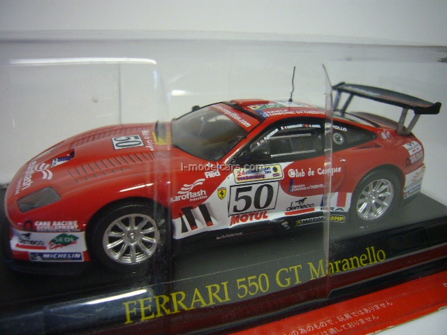MODEL CARS Ferrari 550 GT Maranello Le Mans #50 2006 red 1:43 Eaglemoss ...