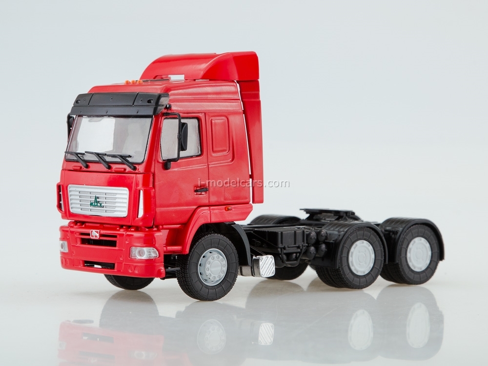 MODEL CARS MAZ-6430 truck tractor restyling red 1:43 AutoHistory