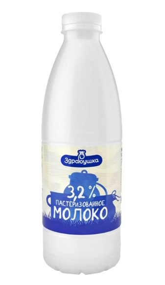 Молоко "Здравушка" ультрапастеризованное 3,2% 0,93л. Здравушка - купить ...