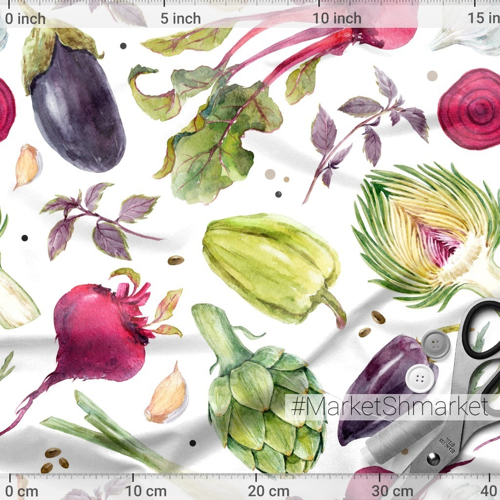 Ткани Овощной набор - закажи на #MarketShmarket.com любая ткань с любым ...