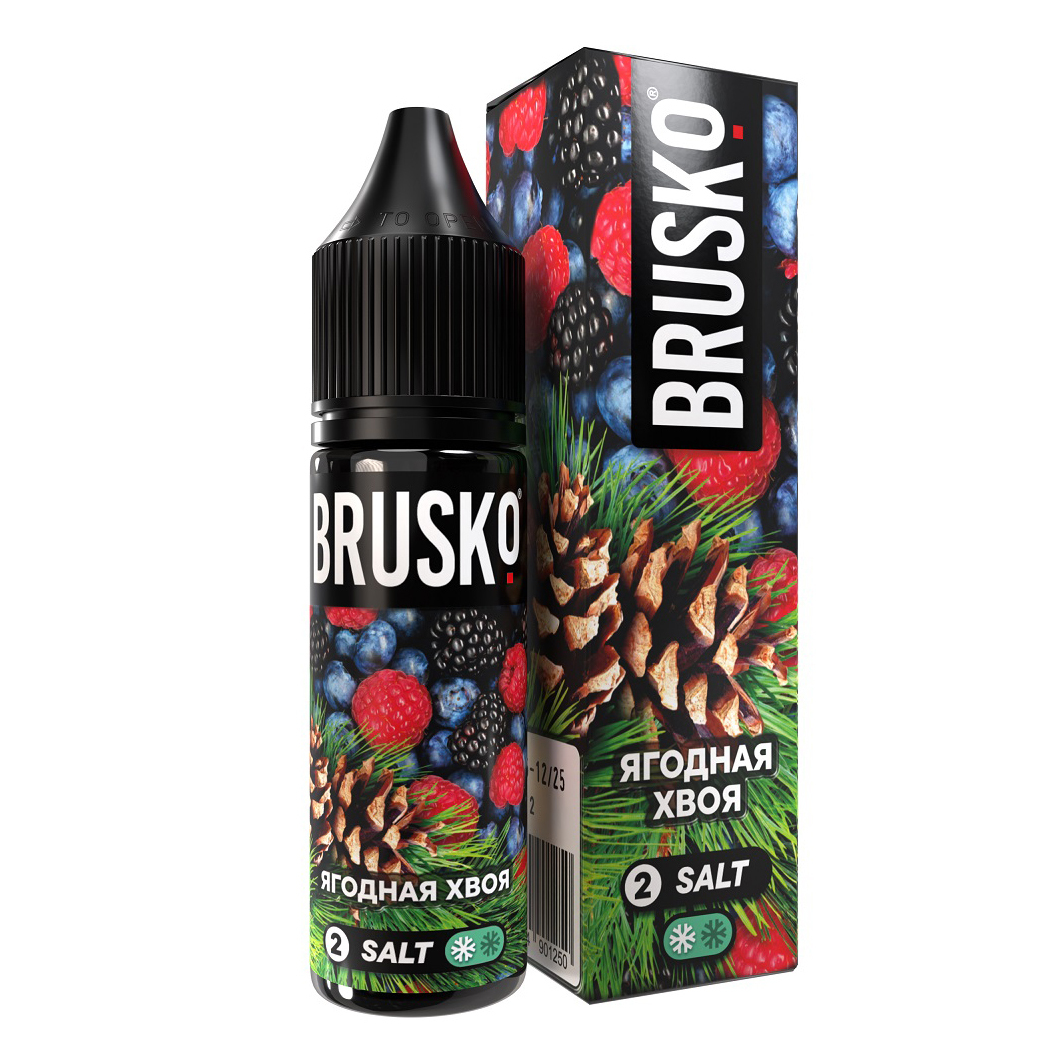 Купить жидкость для вейпа BRUSKO Salt (Chubby) 2% 35 ml - Ягодная хвоя ...