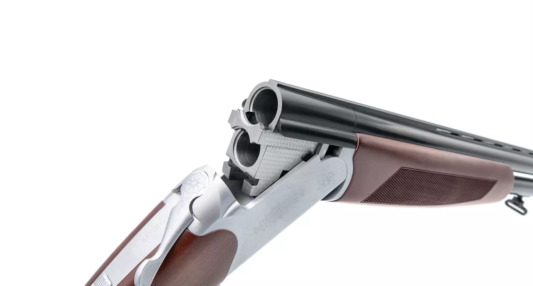 Ружье HUGLU HAWK SILVER cal. 12x76, 760мм, О/U, 1C, ЭКСТРАКТОР, 5 см.ч ...