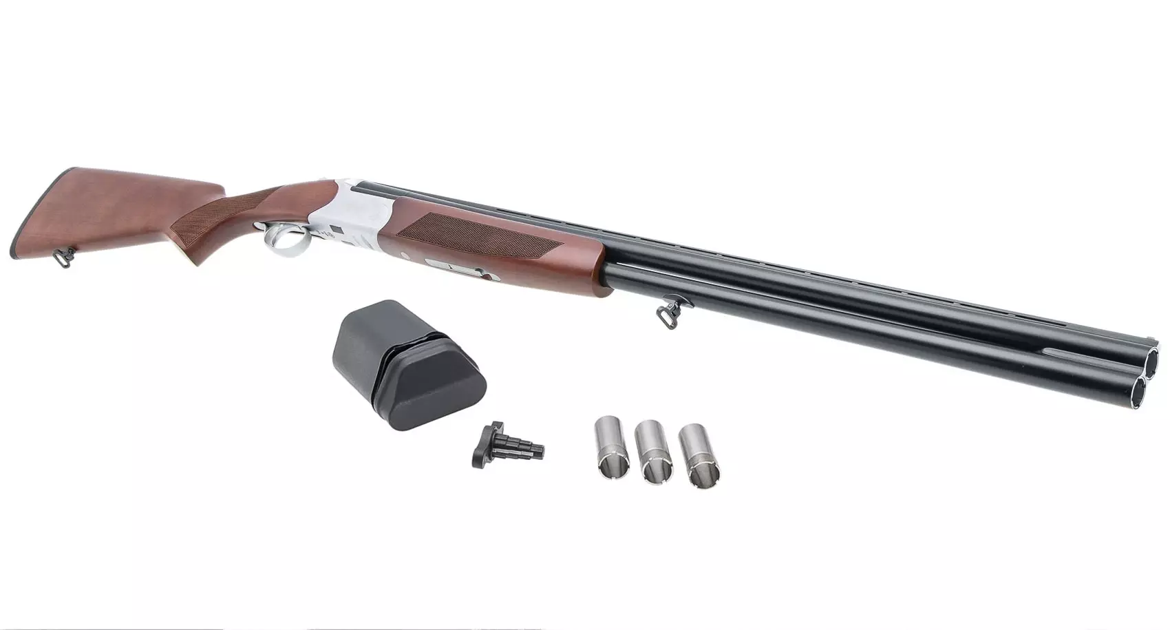 Ружье HUGLU HAWK SILVER cal. 12x76, 760мм, О/U, 1C, ЭКСТРАКТОР, 5 см.ч ...