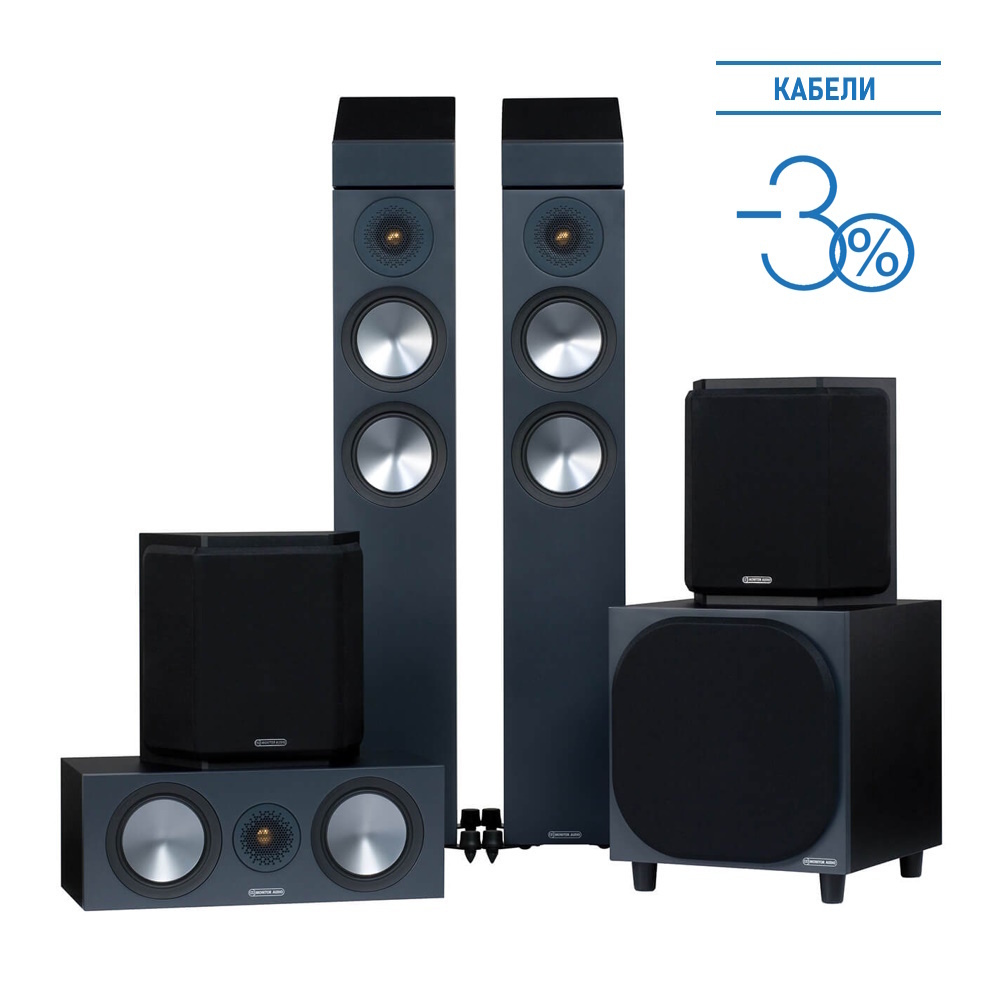 Monitor Audio Bronze 200 AV Dolby Atmos® 5.1.2 Black - купить по ...