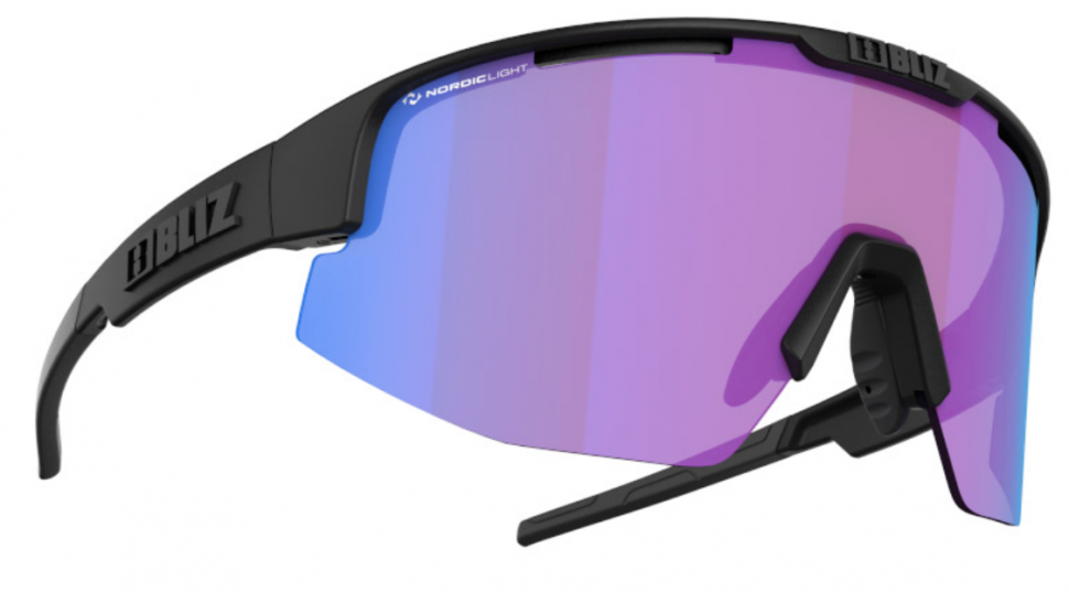 Очки BLIZ MATRIX Nordic Light Begonia: Violet w blue multi, Matt Black ...