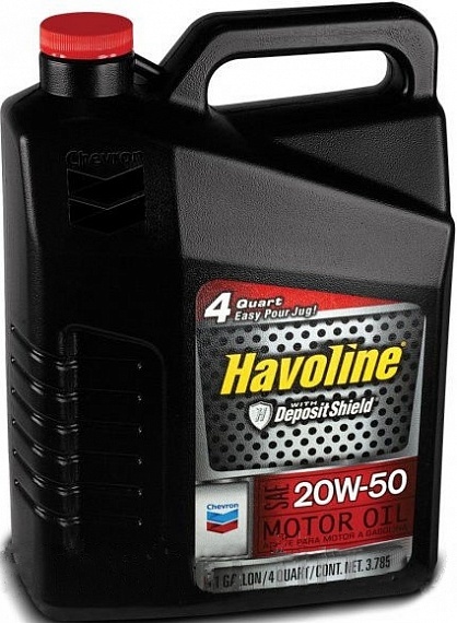 HAVOLINE 20W-50 моторное масло для бензиновых двигателей Chevron 5 литров