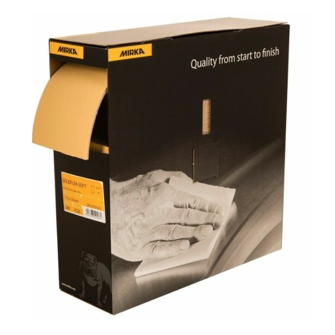 Комплект 200 шт Шлифовальные листы бумага / поролоновая основа MIRKA ...